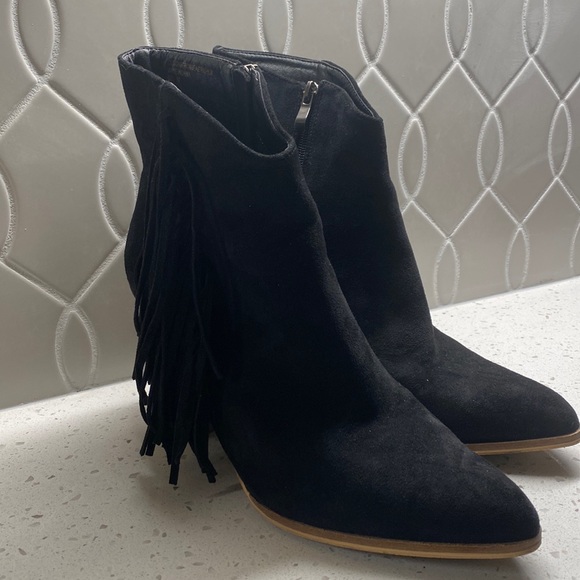 Shoes | Beast Black Fringe Booties | Poshmark